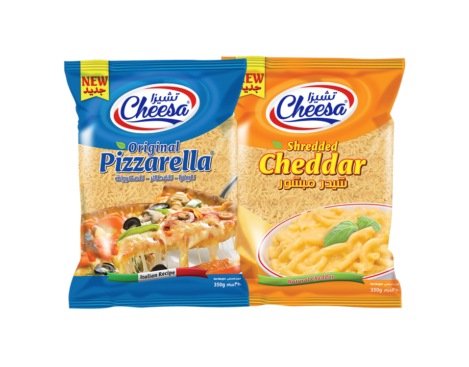 Pizzarella & Cheddar Shredded Cheese - Riyada Company